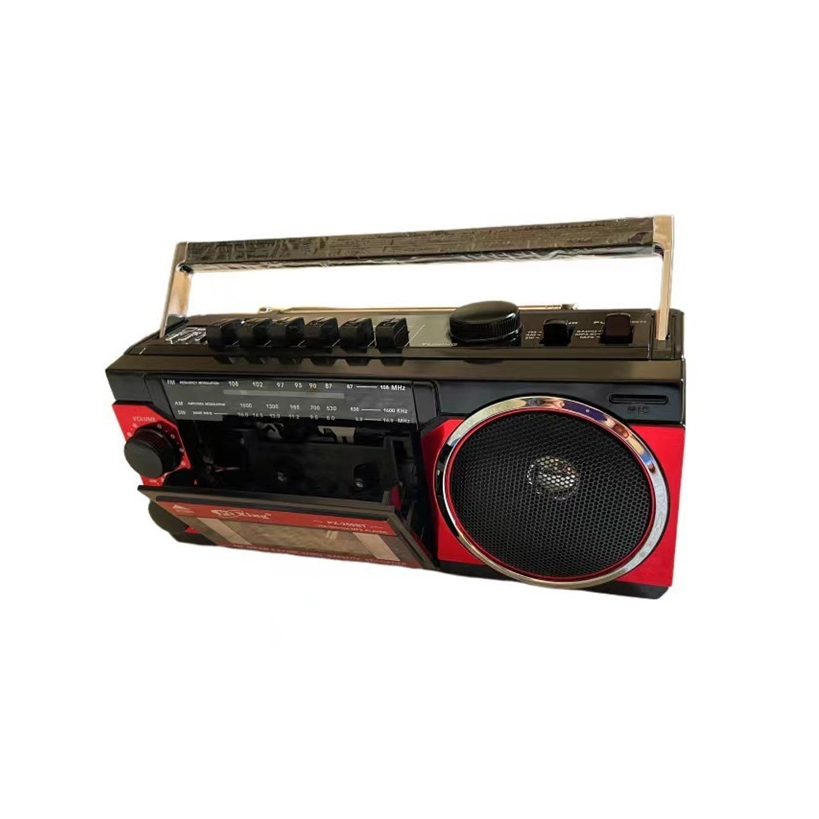 Multi-Band Bluetooth Radio With High Volume, Retro Cassette Player, And ...