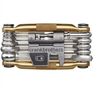 CrankBrothers Bike Road Multifunctional Cycle Multi-Tool with Chain Tool (19-Function, Gold ...