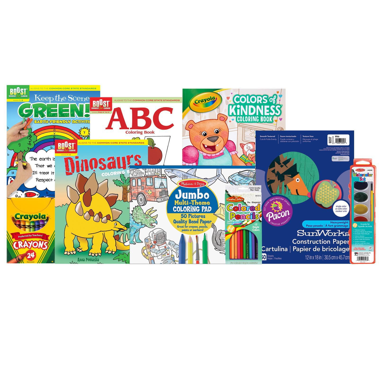 Multi-Brand Arts & Crafts Kit 5 Boy, Grades PK-2 - Walmart Business ...