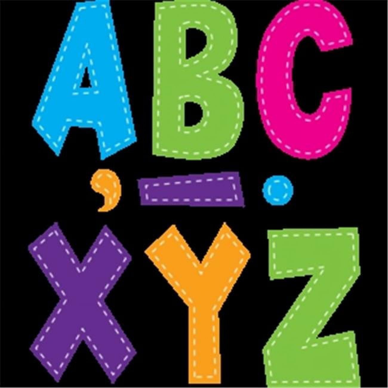 Teacher Created Resources Multi Bright Stitch 7" Fun Font Letters ...