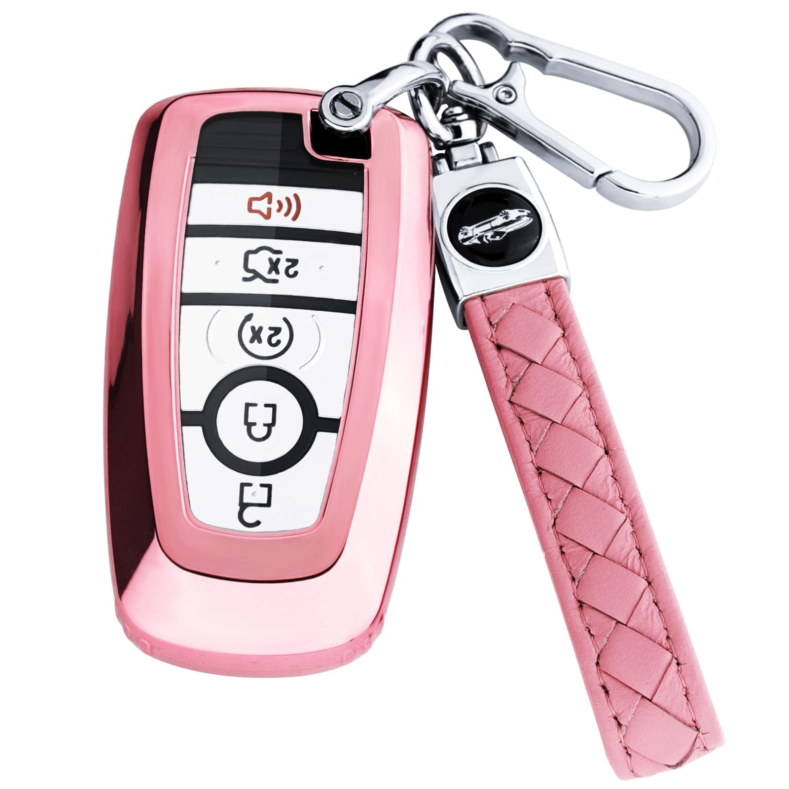 Multi-Button TPU Key Fob Cover with Keychain for Ford F150 F250 F350 ...