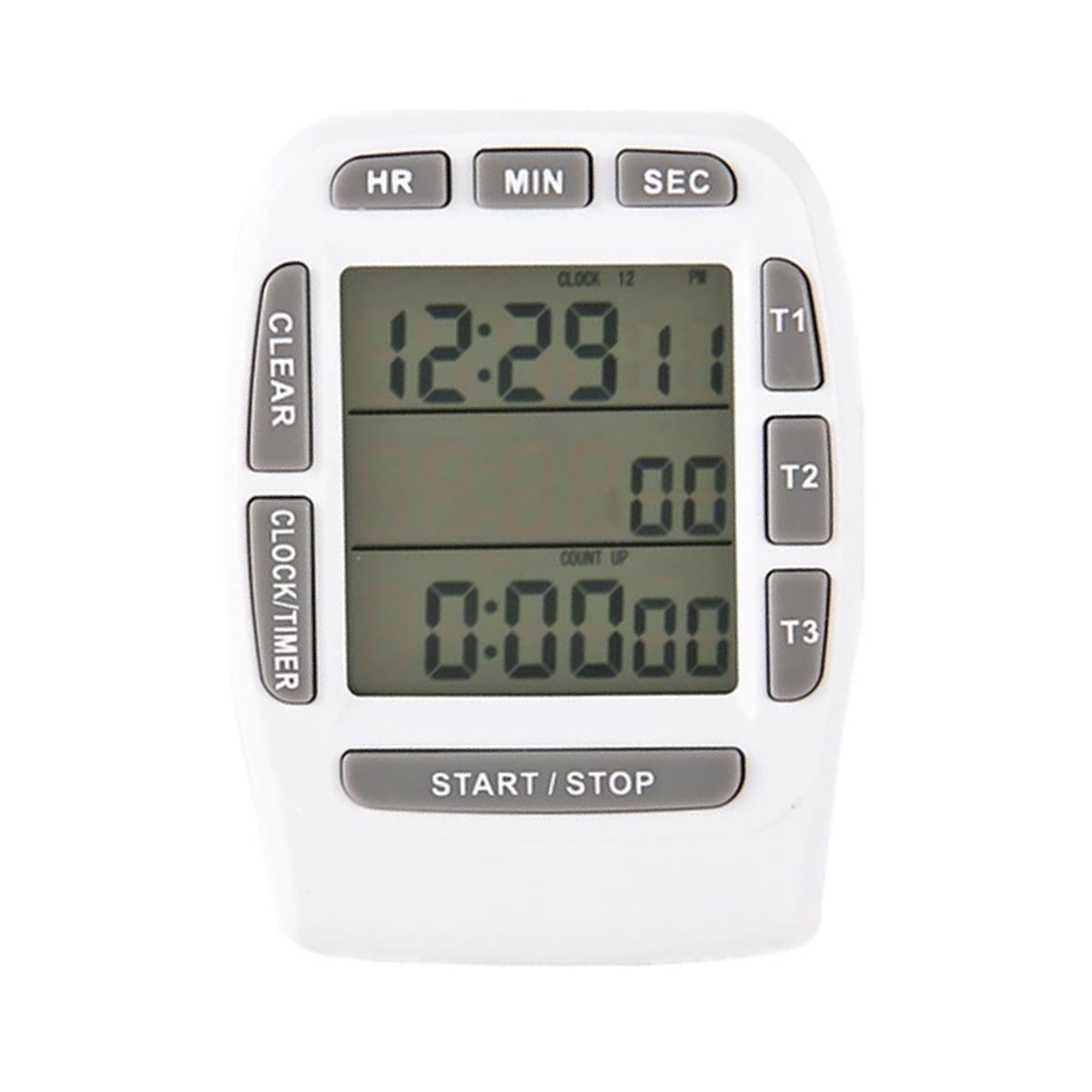 Multi-Channel Digital Kitchen Timer, Loud Alarm & Large Display, Countdown Count Up Timer with ...