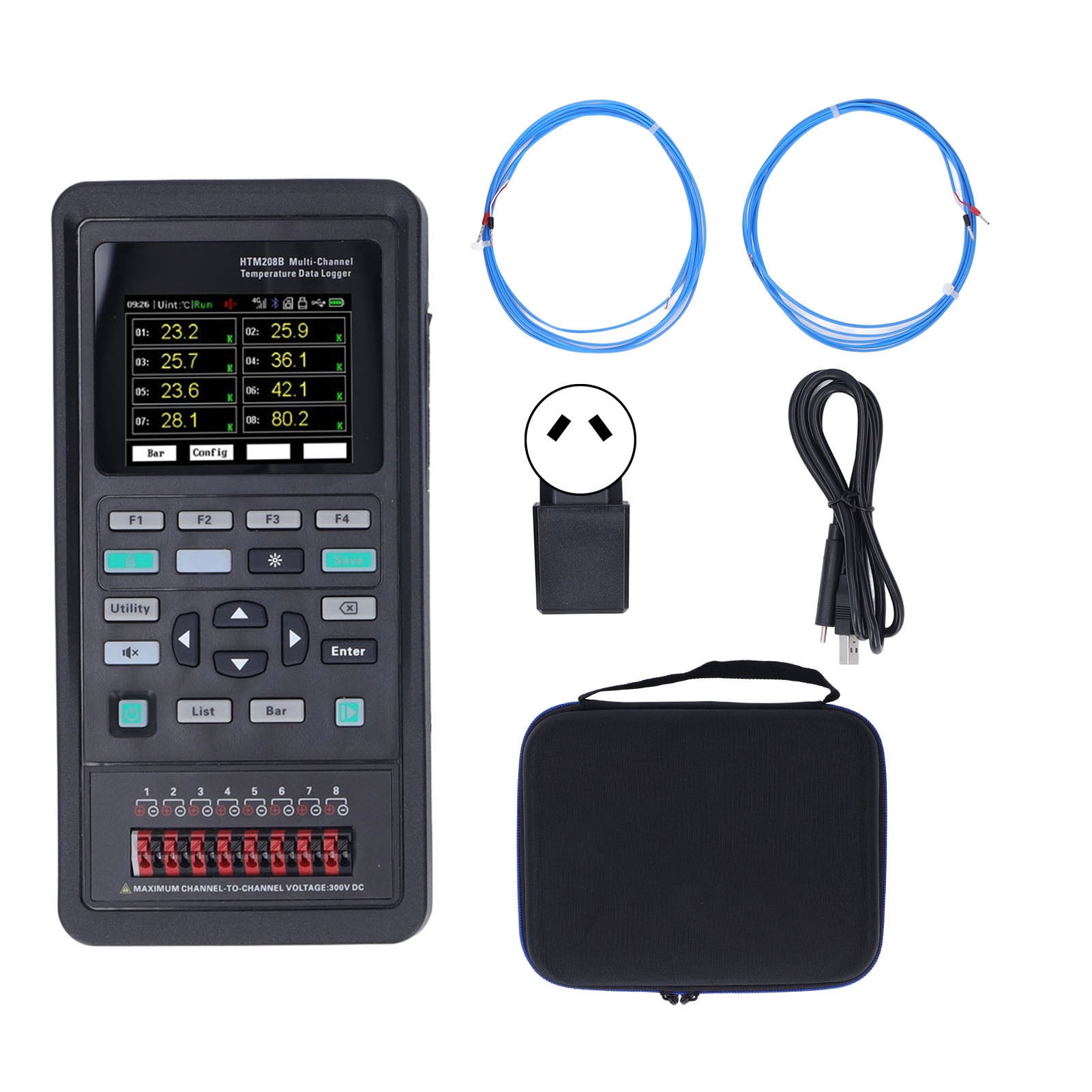 Multi Channel Temperature Tester High Accuracy LCD Display Temperature ...