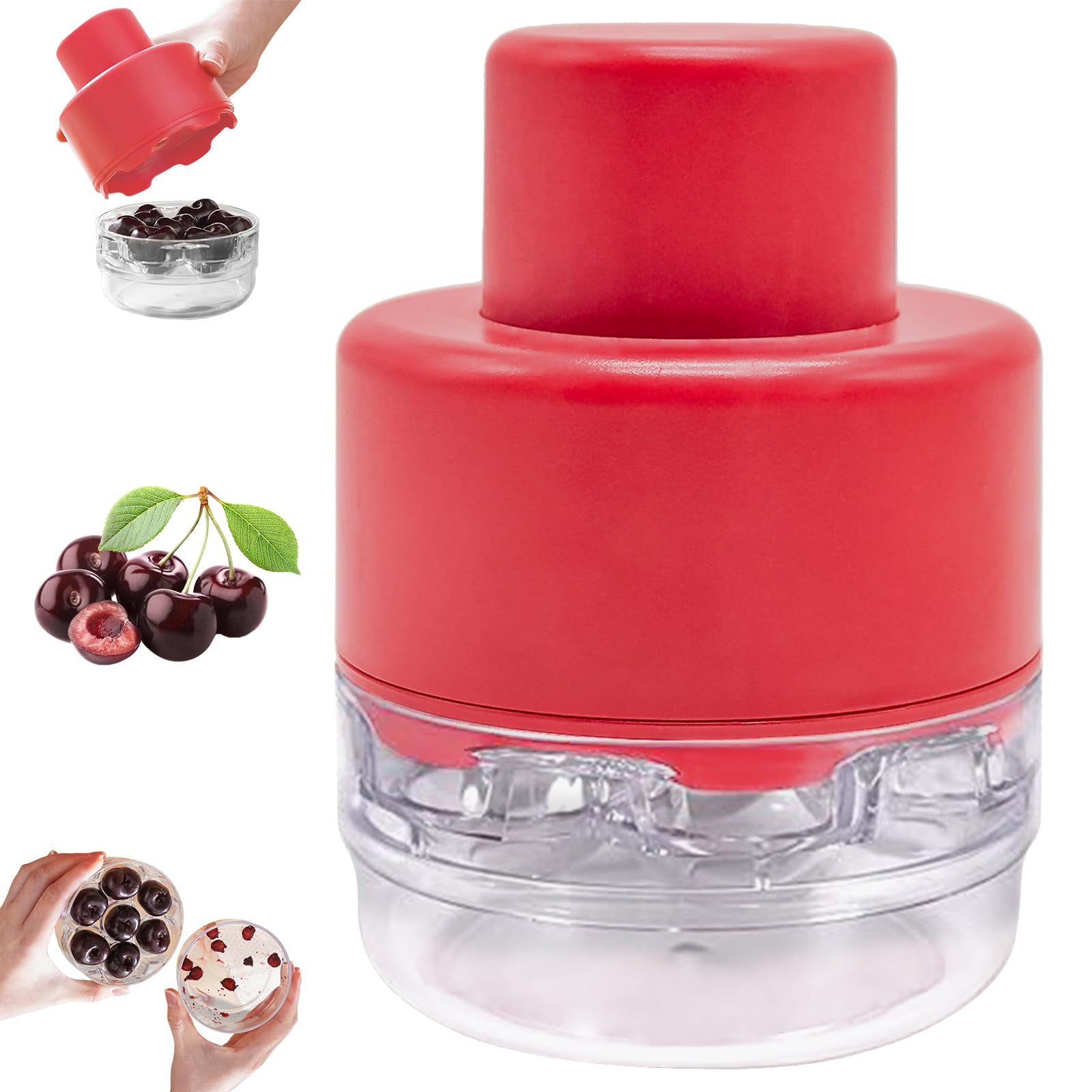 Multi Cherry Pitter Tool, 7 Hole Cherry Corer for Jam Pie Preserves ...