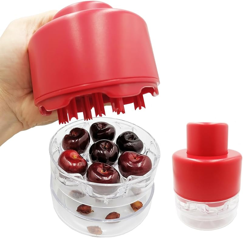 Multi Cherry Pitter Tool, Cherry Stone Remover for Multiple Cherries ...