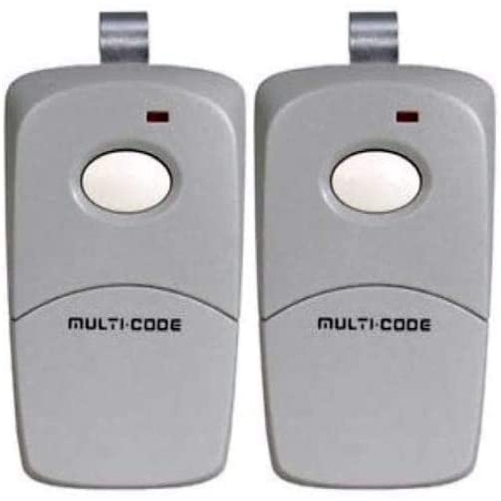 Multi-Code 3089 2-Pack Garage Gate Remote Control Door Opener, 1-Button ...