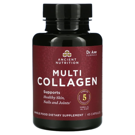 Dr. Axe / Ancient Nutrition Multi Collagen Supplement, 45 Capsules for ...