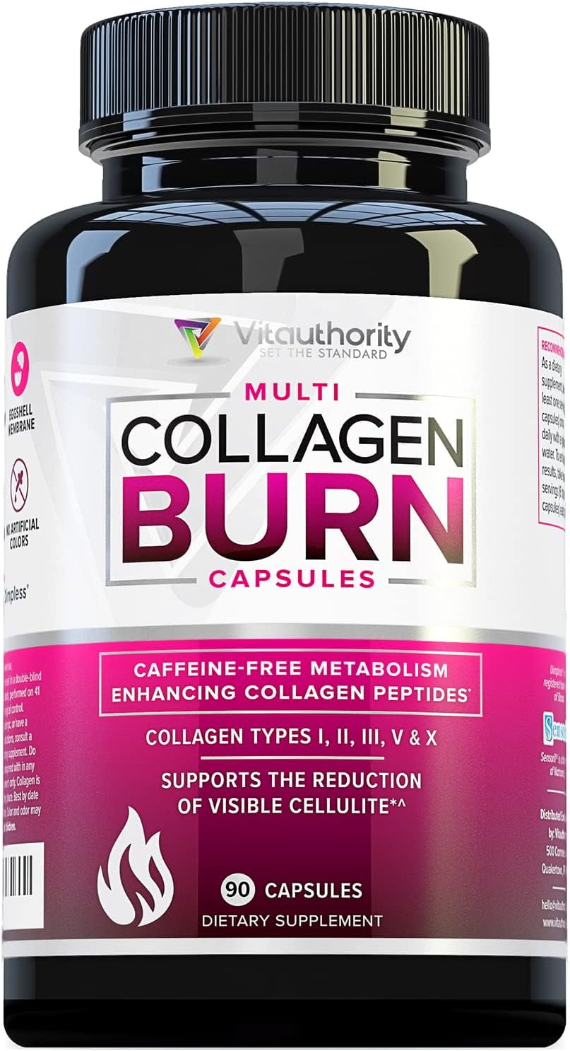Vitauthority Multi Collagen Burn Pills for Weight Loss | Hydrolyzed ...