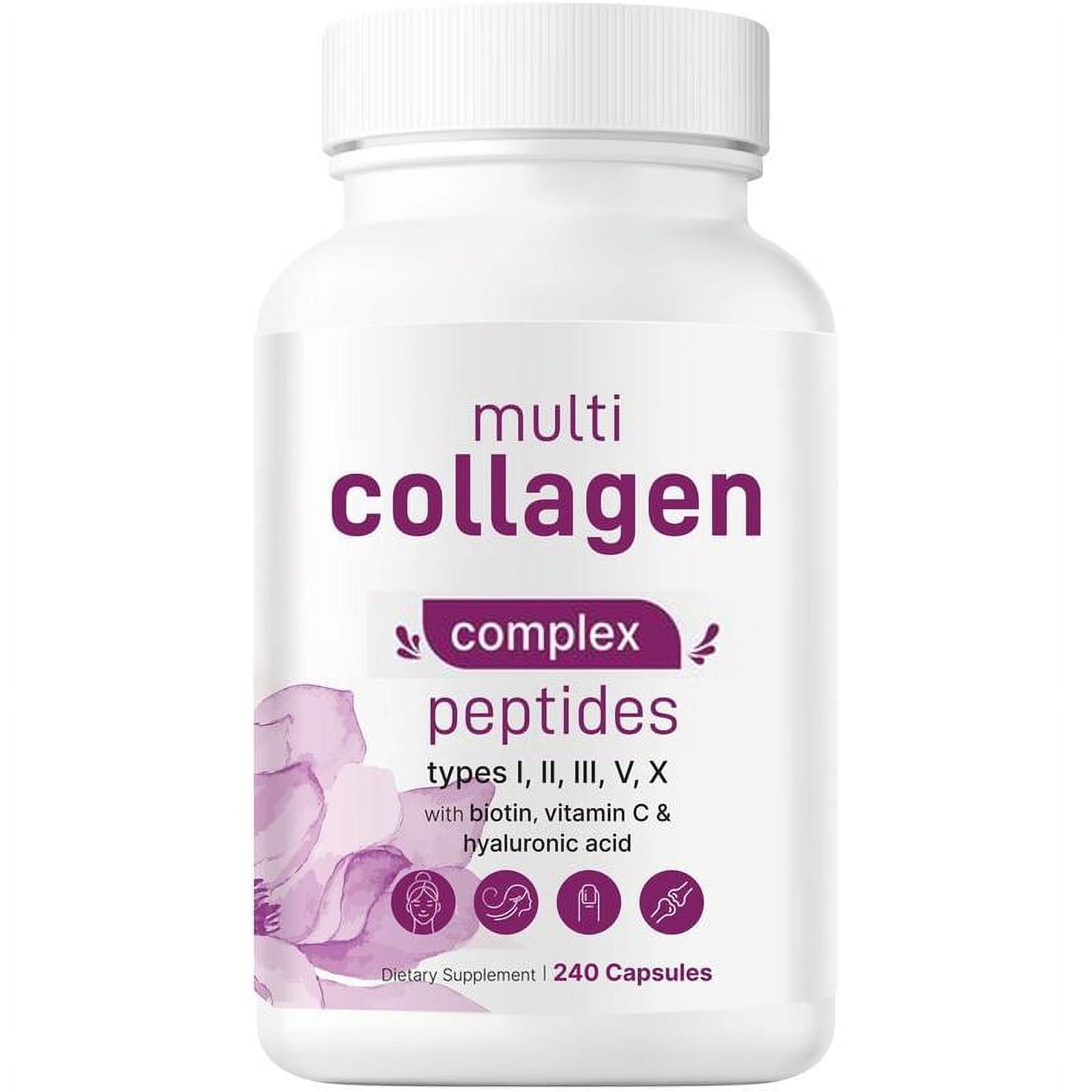 Multi Collagen Complex, Multi Collagen for Women & Men -1 box - Walmart.com