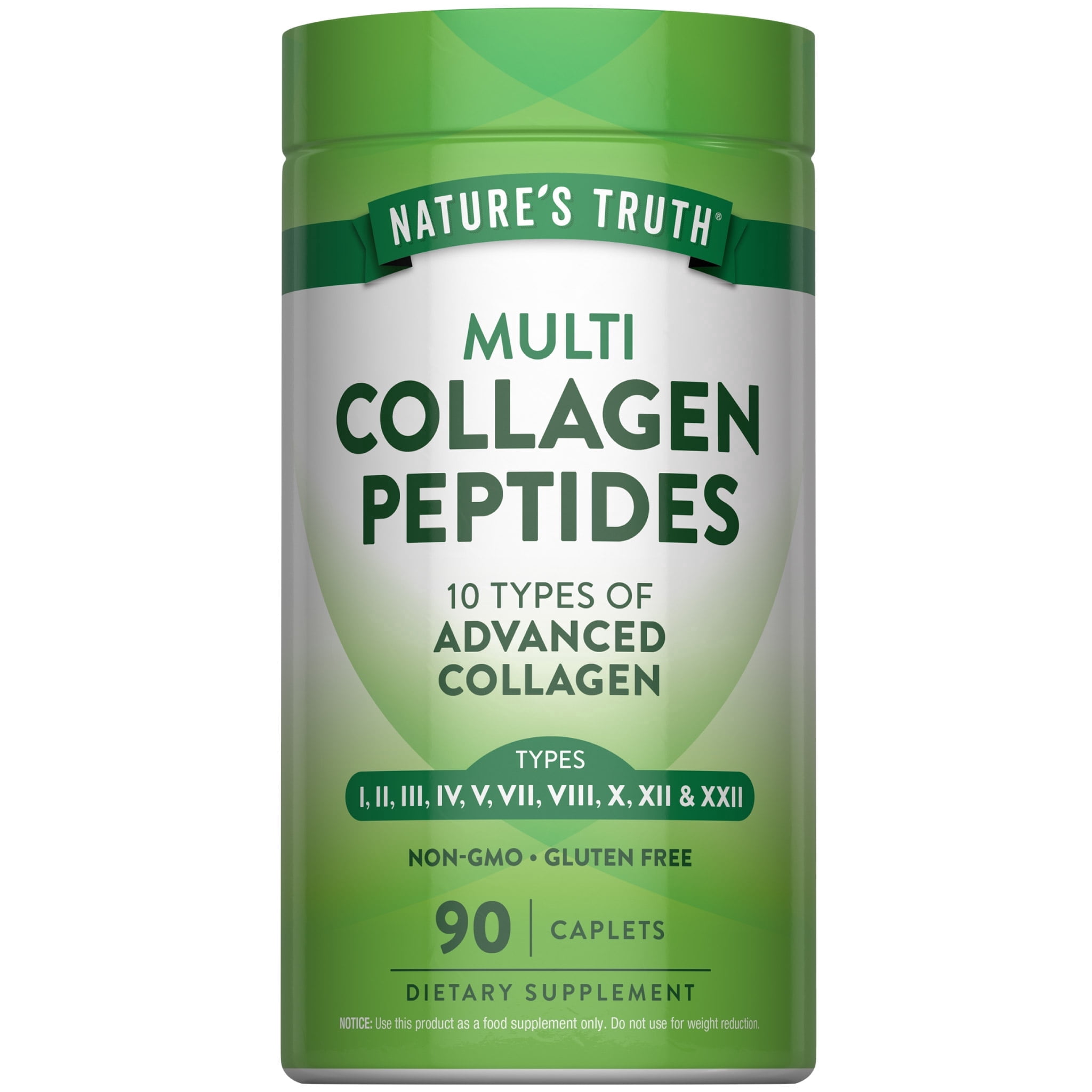 Multi Collagen Peptides | 10 Types of Advanced Collagen | 90 Caplets ...
