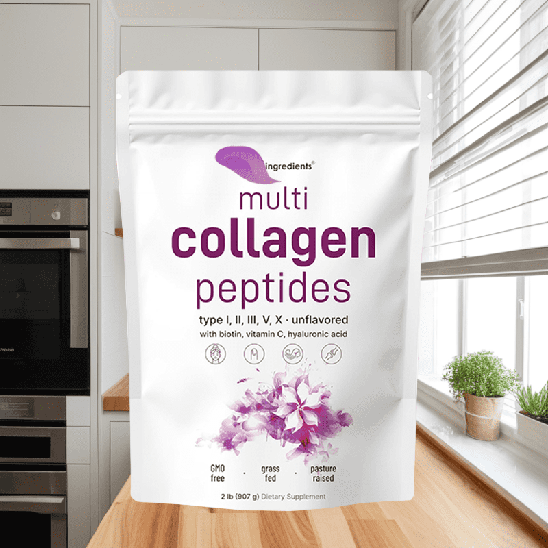 Multi Collagen Peptides Powder, 16 Oz - Hydrolyzed Protein Peptides ...