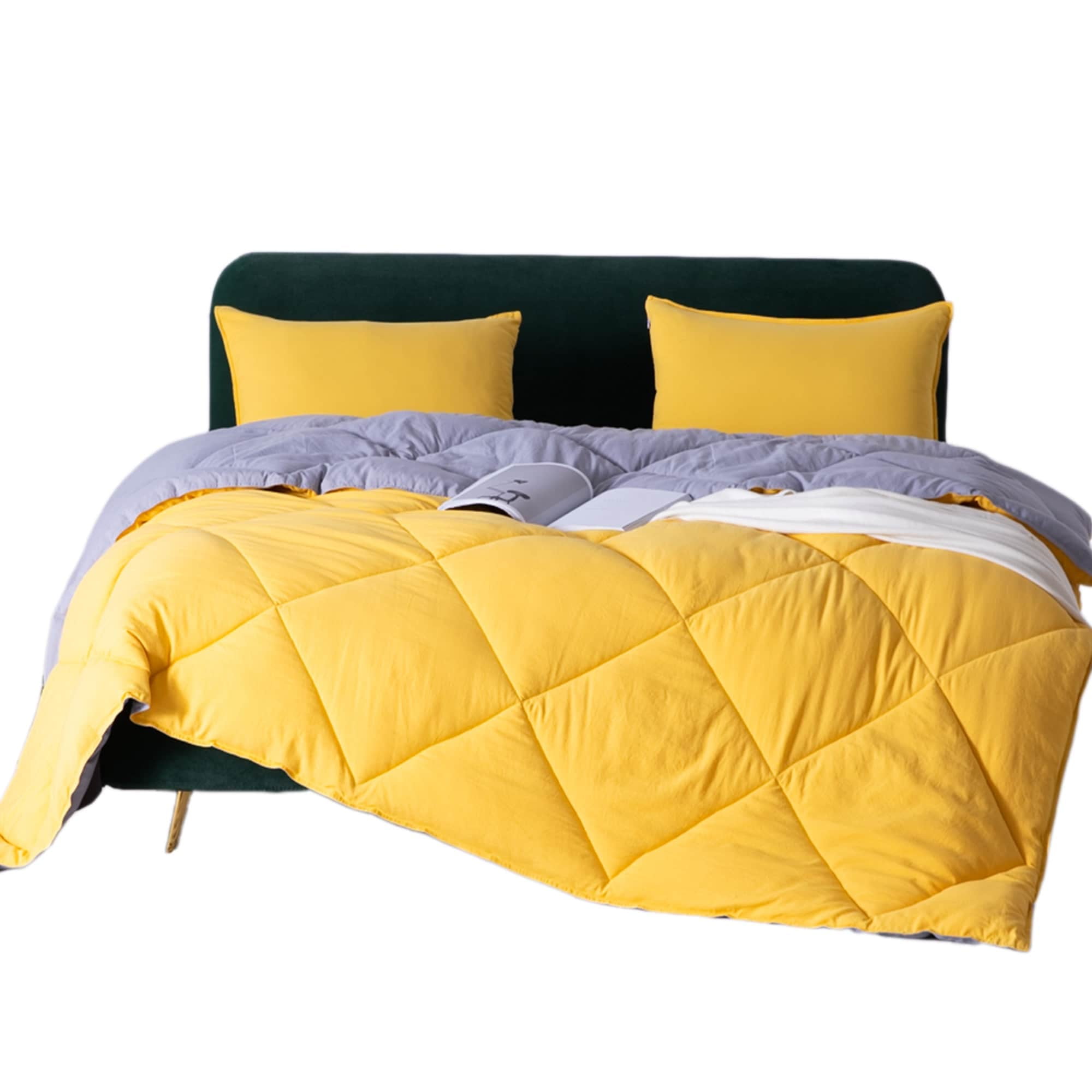 Multi Color 2-Tone Reversible Comforter Set - Walmart.com