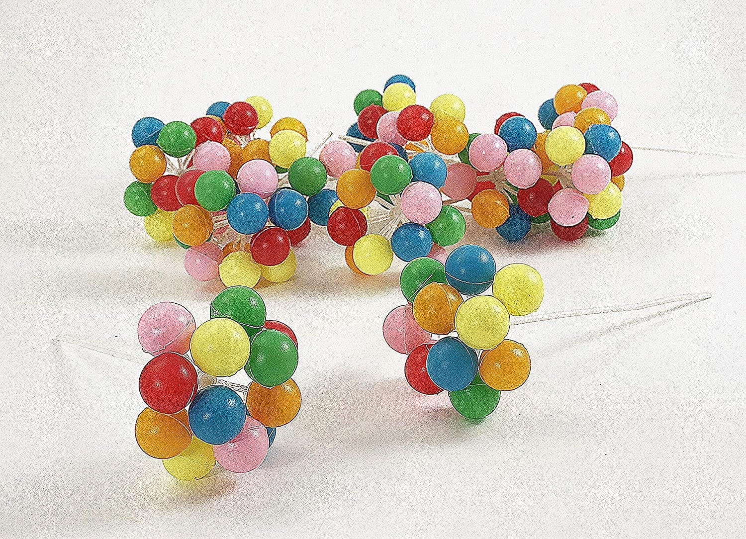 Multi Color Balloon Bouquet Cluster/Single Birthday Balloon Pick Cake ...
