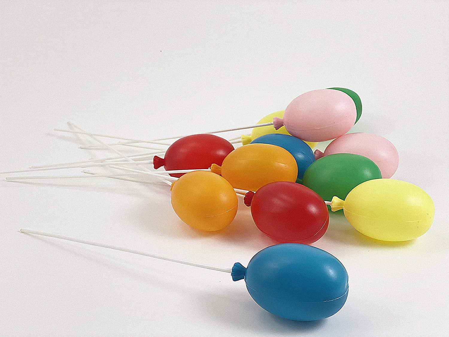 Multi Color Balloon Bouquet Cluster/Single Birthday Balloon Pick Cake ...