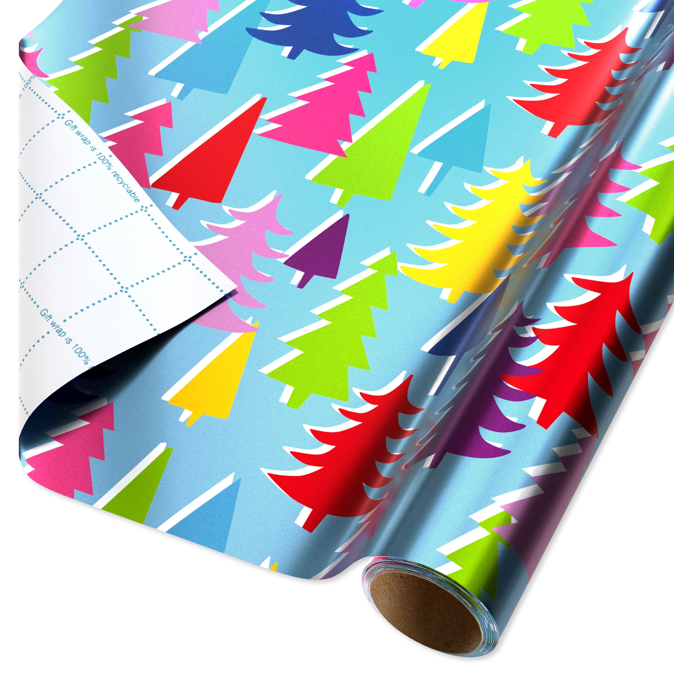 Multi-Color Christmas Wrapping Paper, 85 sq ft, by Holiday Time ...