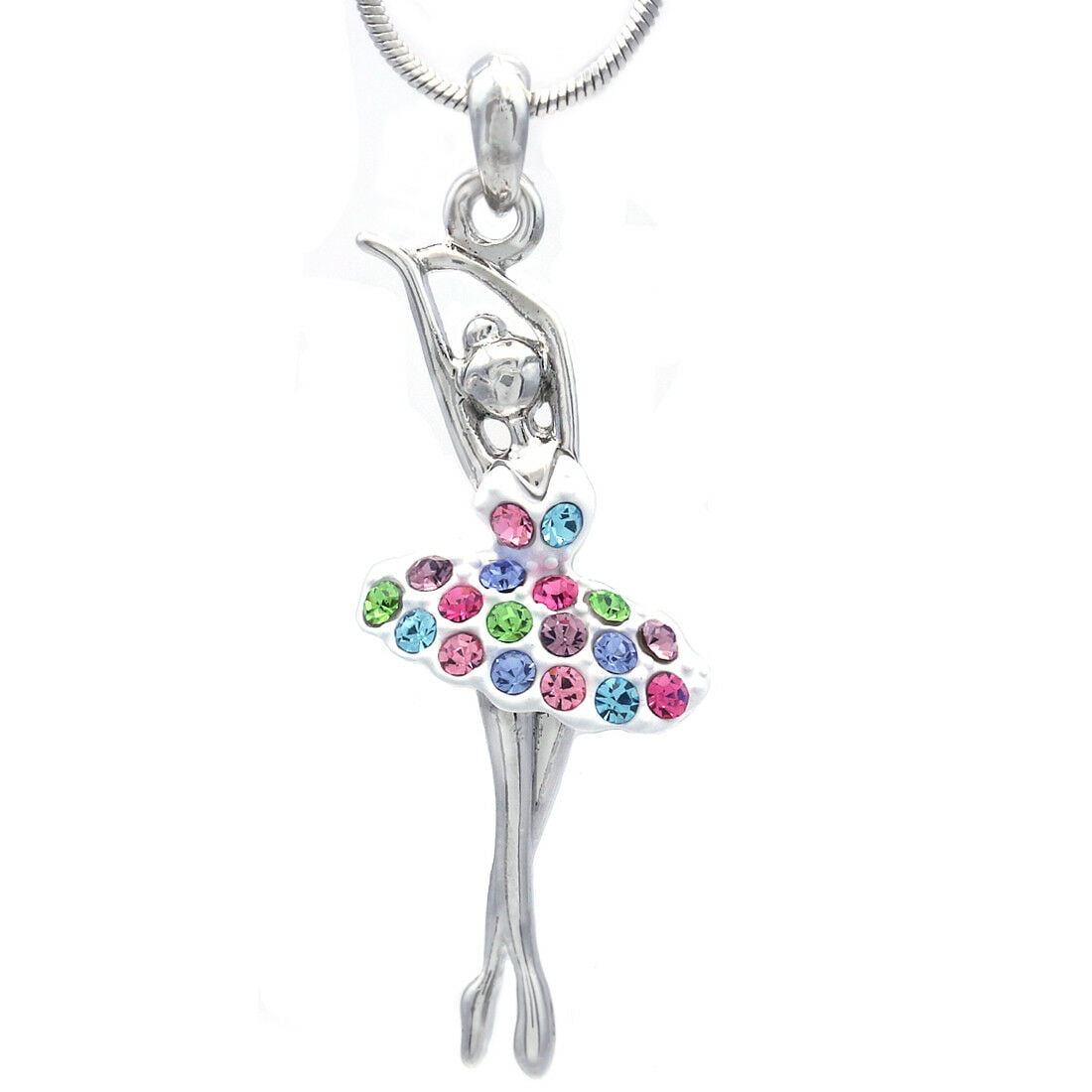 Multi-Color Dancing Ballerina Dancer Ballet Recital Dance Pendant ...