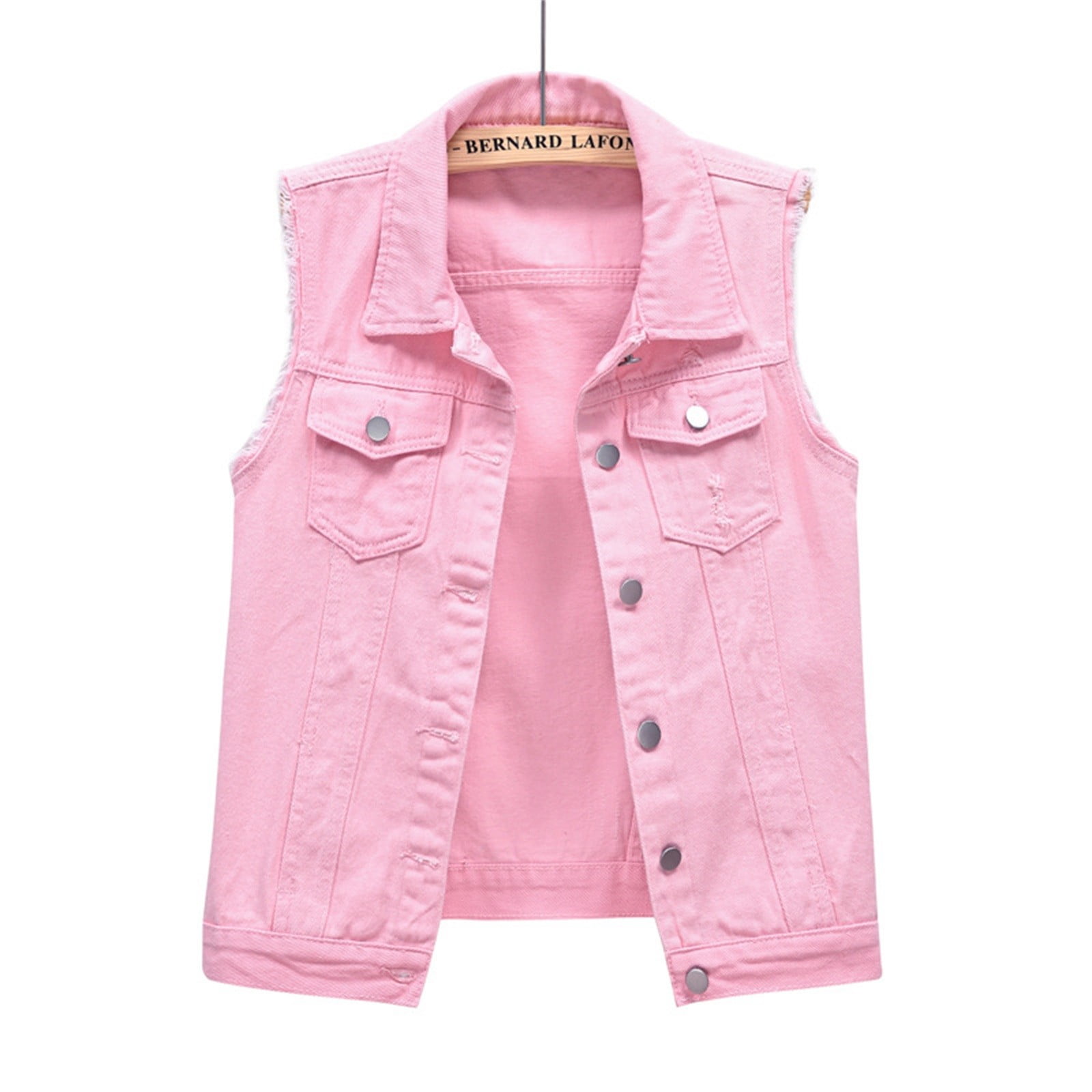 Multi Color Denim Vest Female Short Spring and Summer Slim Thin Burlap ...