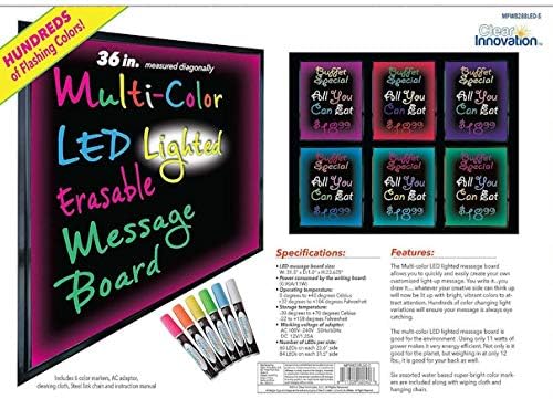 Multi-Color LED Lighted Erasable Message Board - Walmart.com