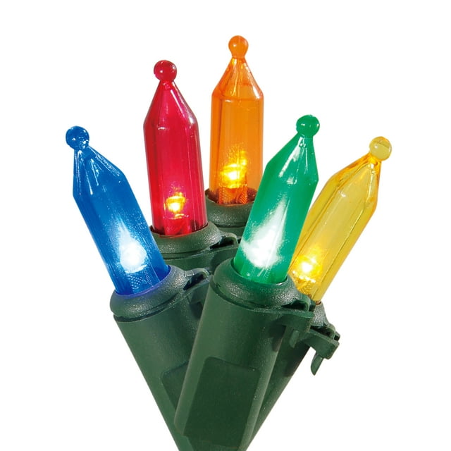 Holiday Time Multi-Color LED Mini Lights for Christmas Tree, 116 ft ...