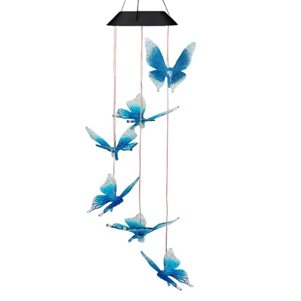 Multi-Color LED Wind Bells Wind chimes, solar light bells, color wind ...