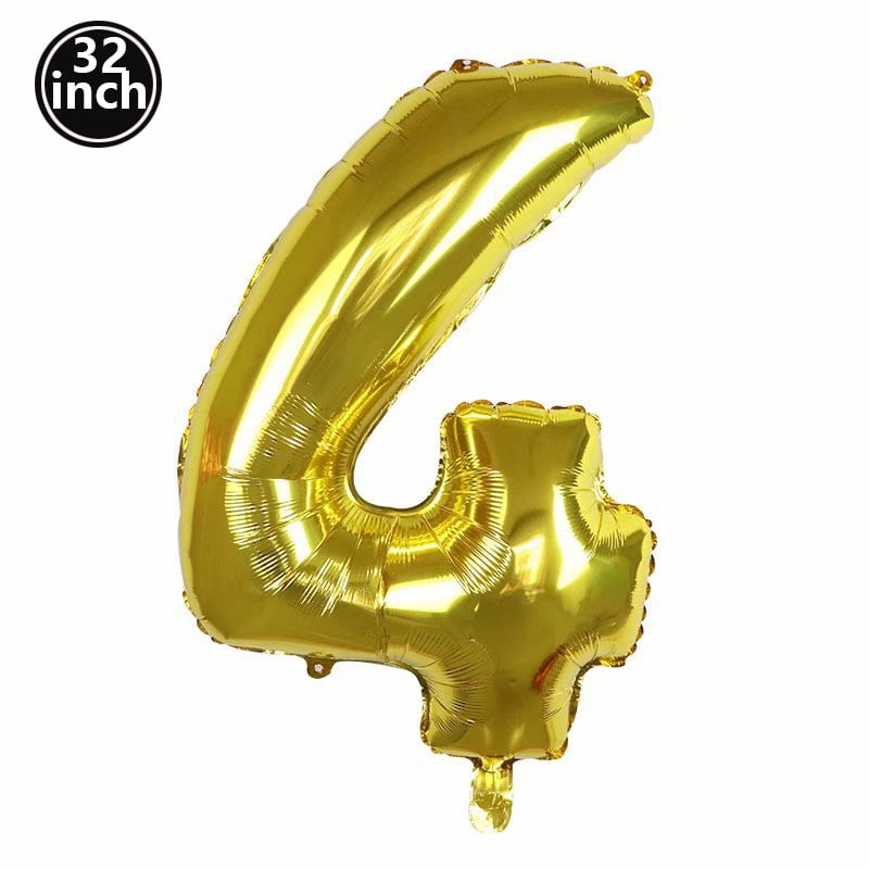 Multi Color Large Numbers 1 Balloon 32Inch 1 2 3 4 5 6 7 8 9 Birthday ...