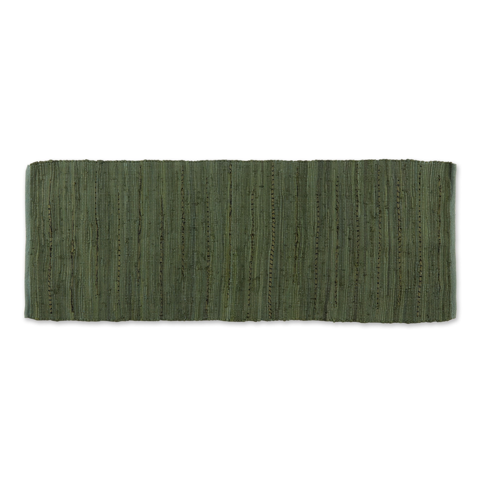 Multi Color Olive Green Rag Rug 2Ft 3In x 6Ft - Walmart.com