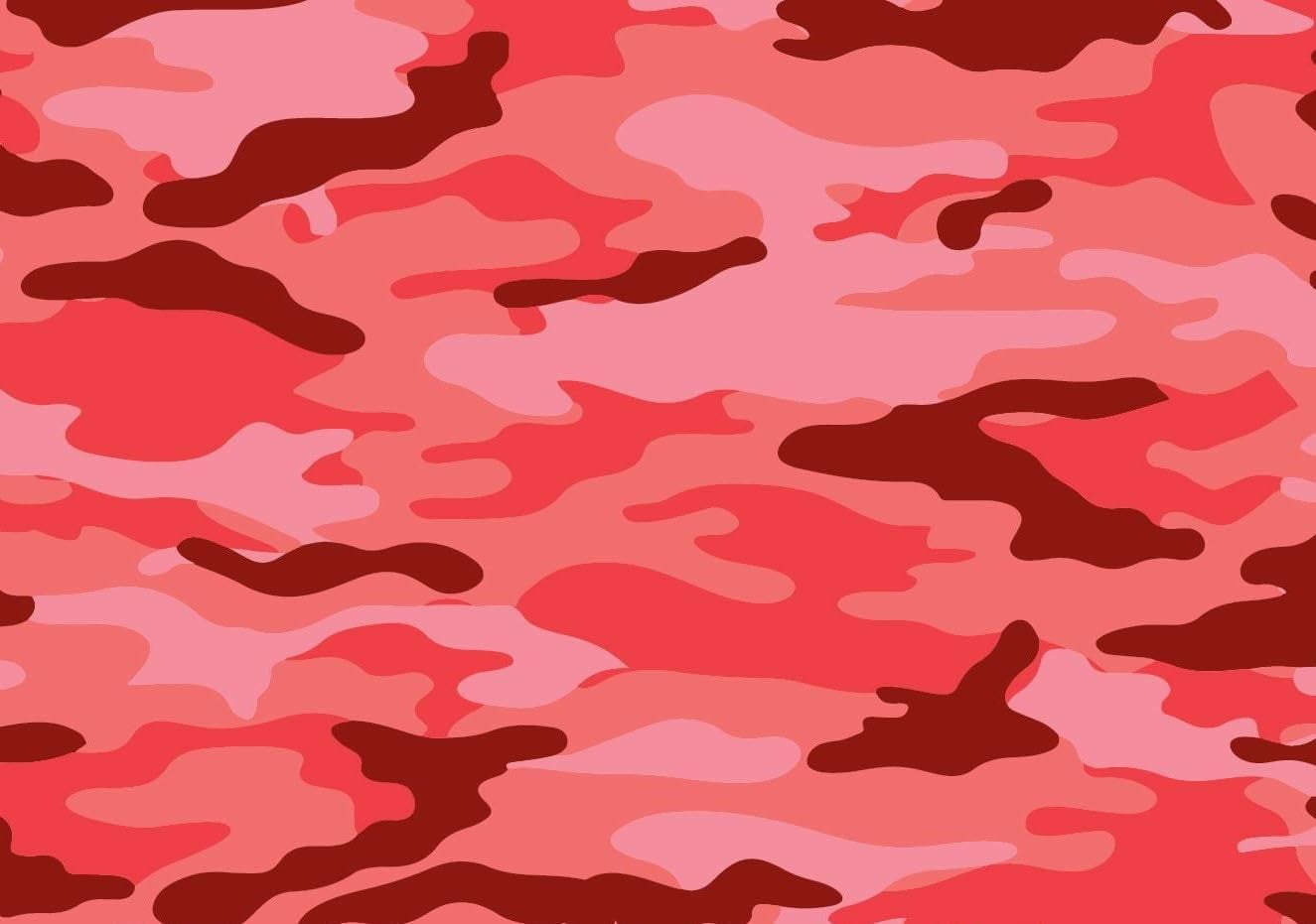 Multi Color Pink Camoflauge Pattern Edible Image Photo Cake Topper For ...