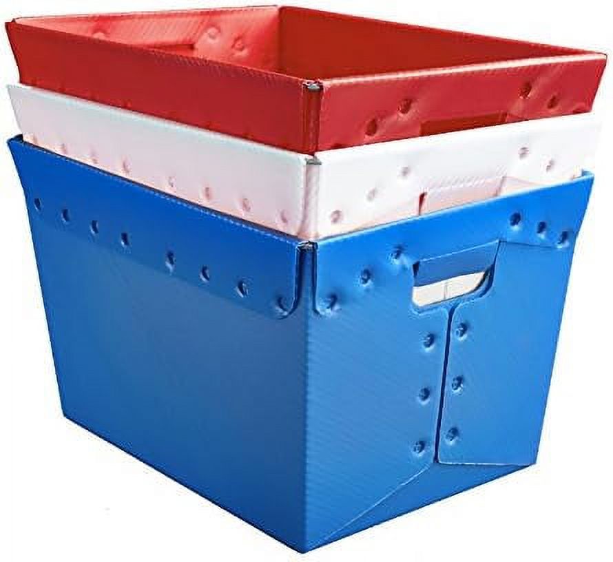 Multi Color Plastic Storage Totes and Stackable Storage Bins ...