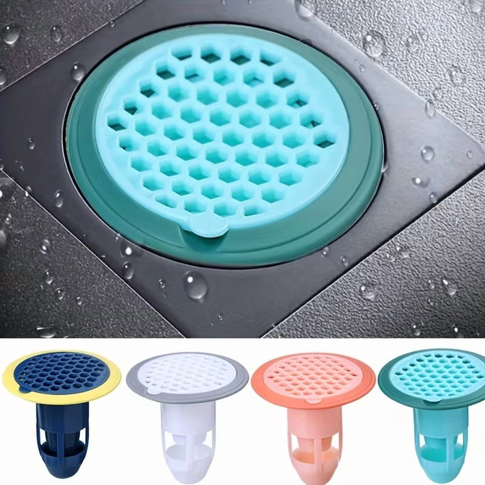 Multi-Color Silicone Anti-Backflow Drain Cover - Odor-Proof, Anti ...