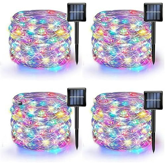 Multi Color Solar String Lights Outdoor, Total 160 FT 480 LED Solar ...