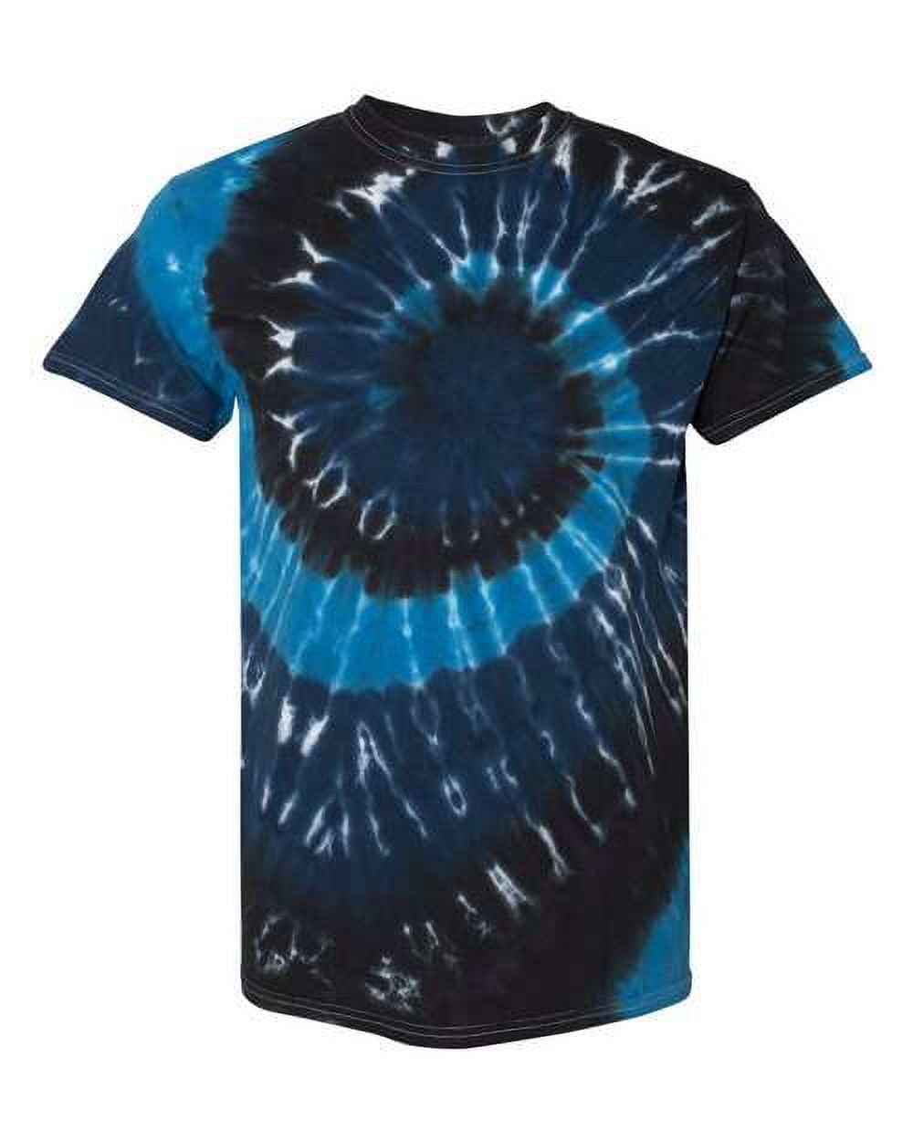 Multi-Color Spiral Tie-Dyed T-Shirt - Walmart.com