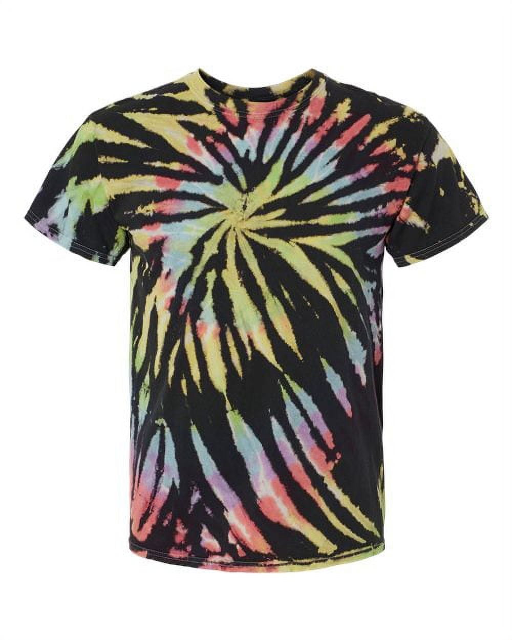 Multi-Color Spiral Tie-Dyed T-Shirt - Walmart.com