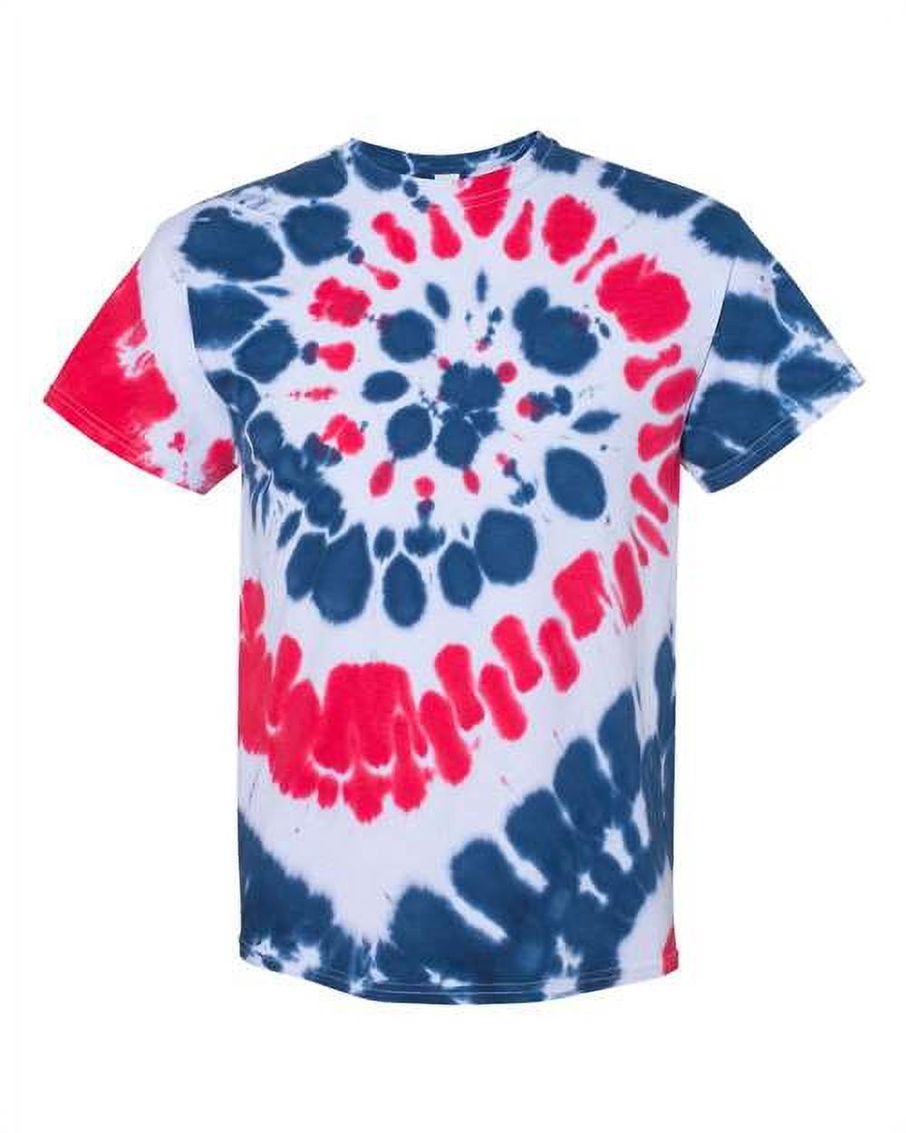 Multi-Color Spiral Tie-Dyed T-Shirt - Walmart.com