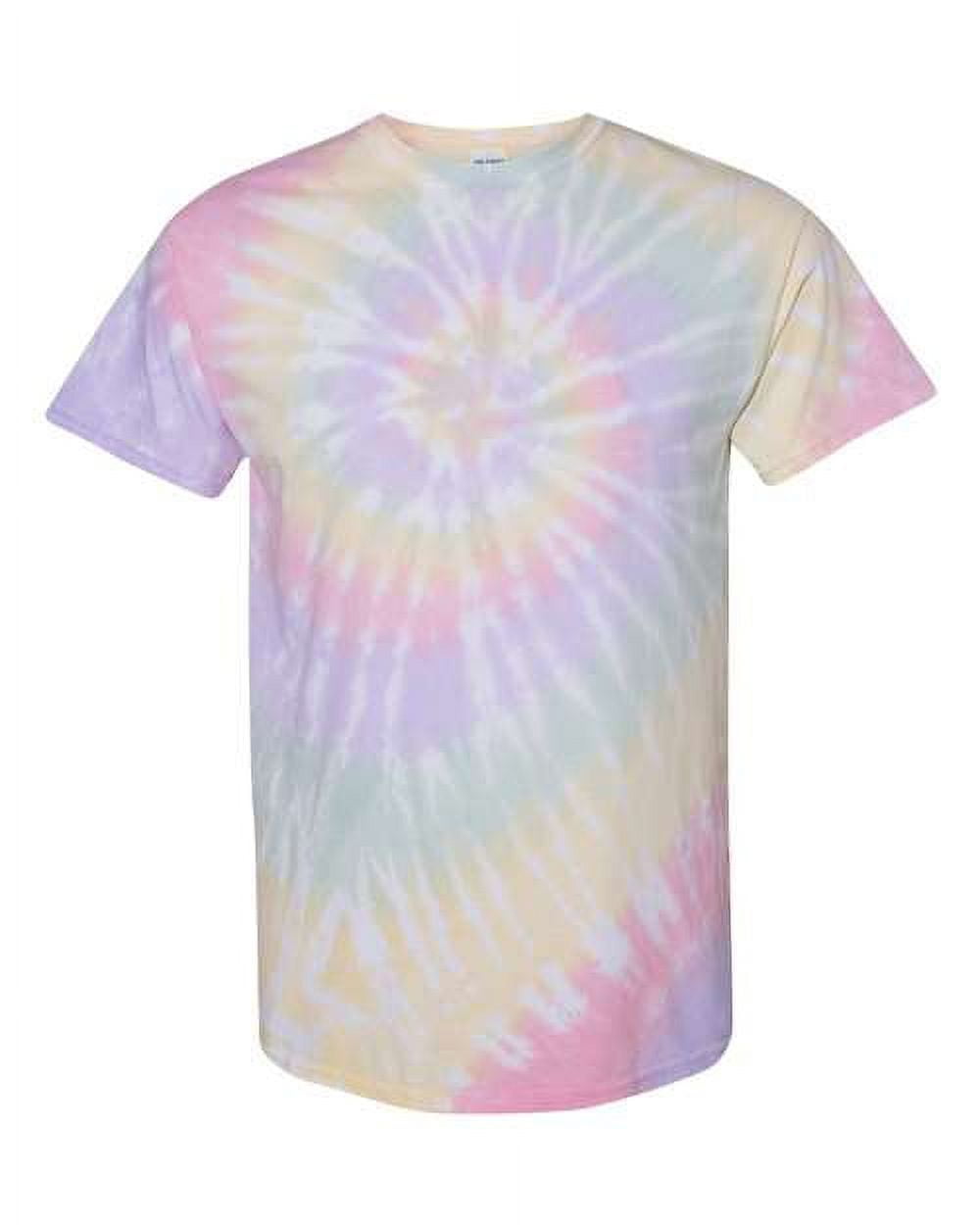 Multi-Color Spiral Tie-Dyed T-Shirt - Walmart Business Supplies