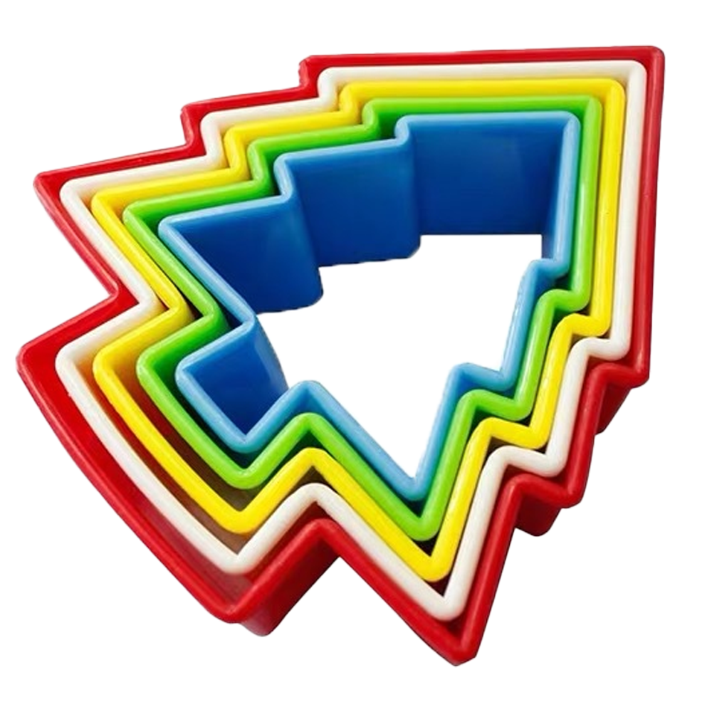 Multi-Color Two-Sided Round Cookie & Biscuit Cutters, Ideal for Fondant ...