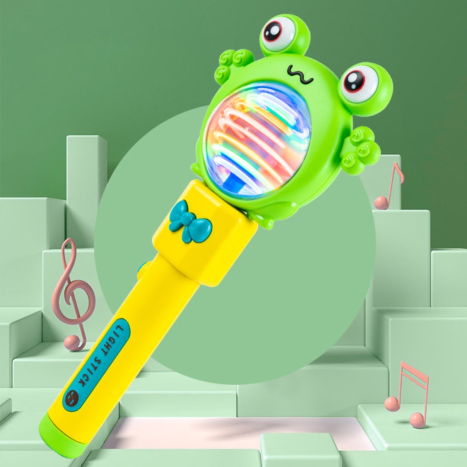 Multi Color Wand Rotating LED Toy Wand With Music Sensory Toys For ...