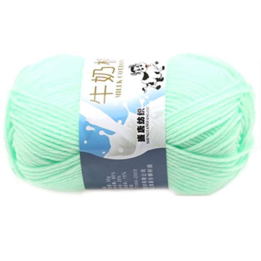 Multi Color Warm DIY Milk Cotton Yarn Baby Sweater Yarn Knitting ...