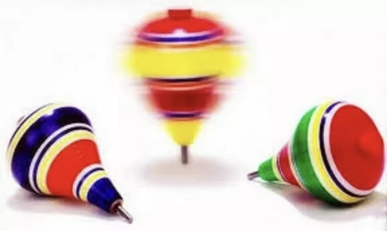 Multi-Color Wood Trompo Mexican Traditional - Walmart.com