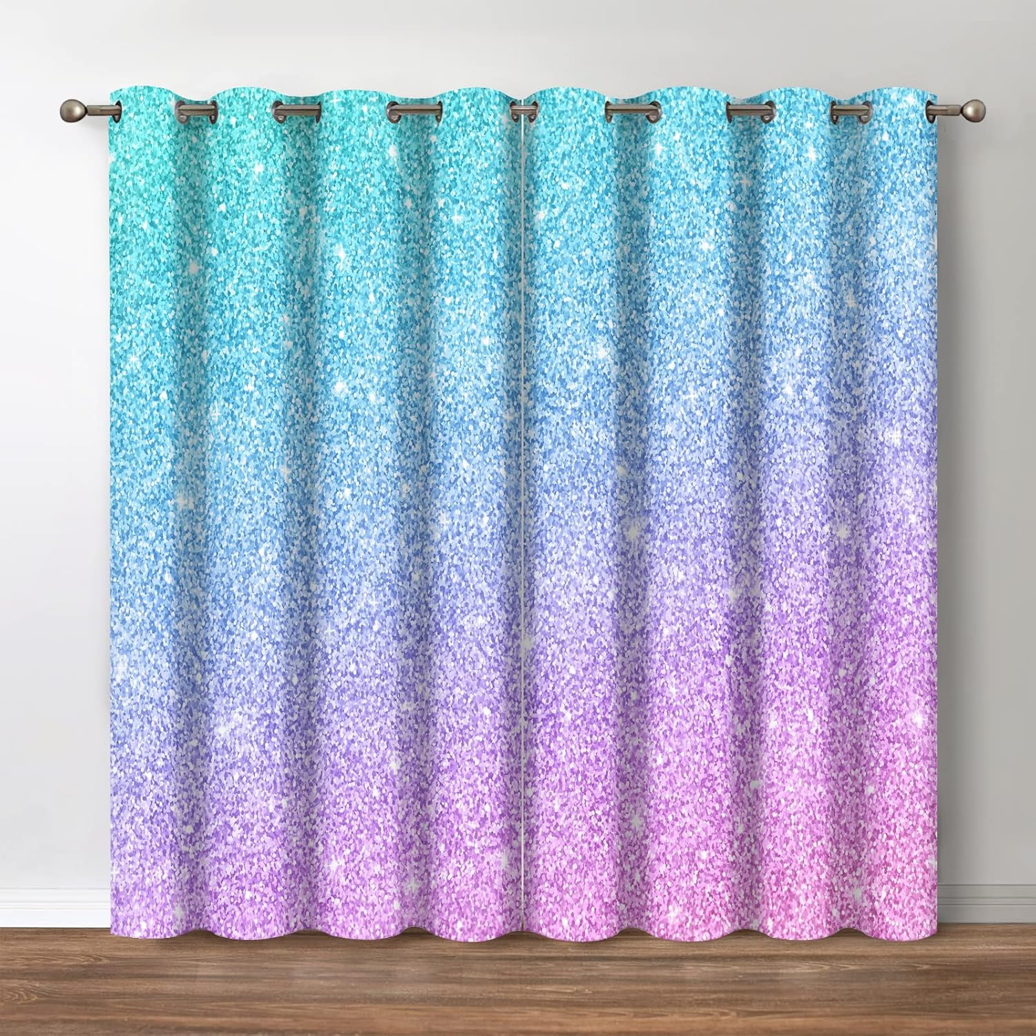 Multi-Colored Blackout Curtains - Colourful Colored Background Print ...