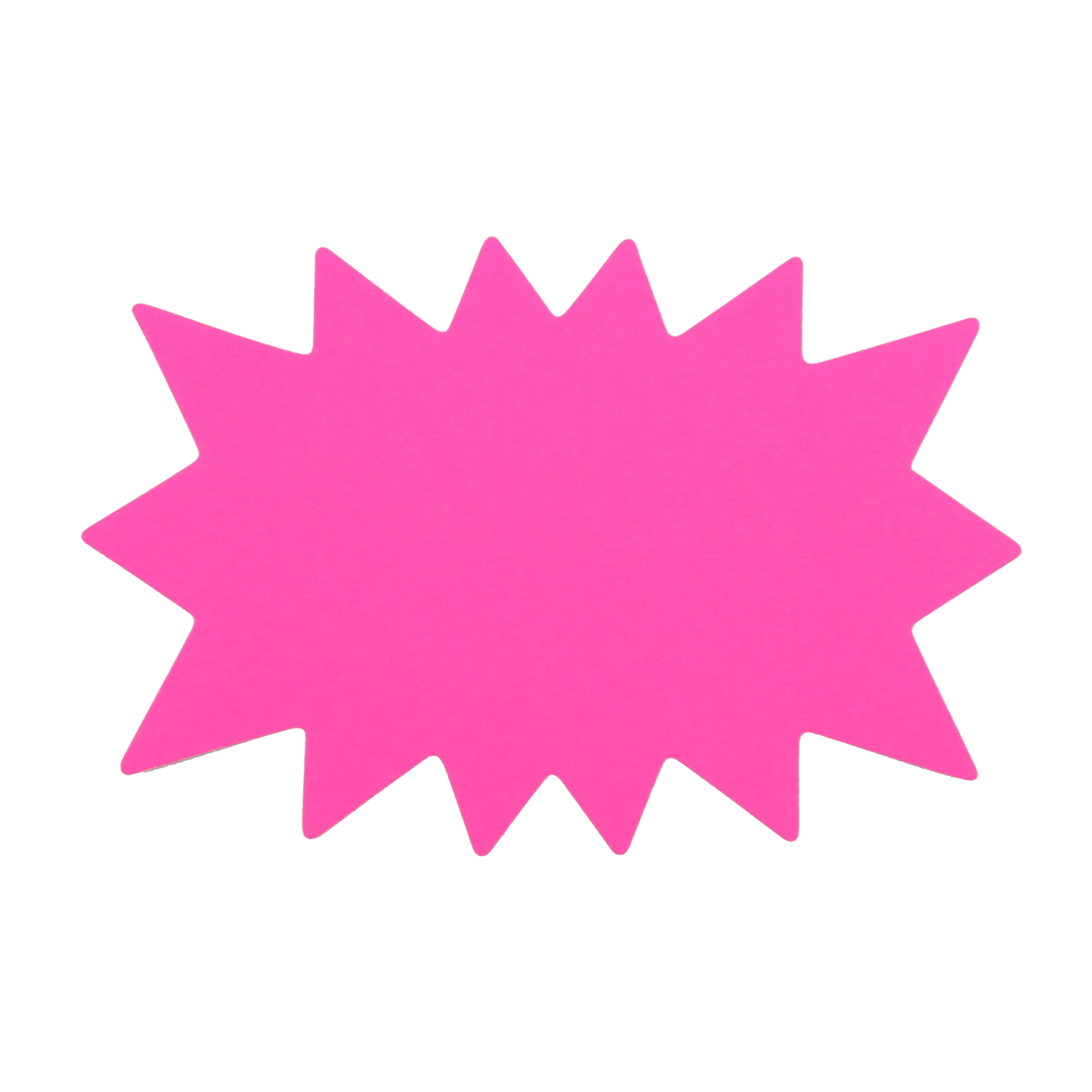 SSWBasics Multi-Colored Fluorescent Solar Burst Sign Cards - 9"W x 6"H ...