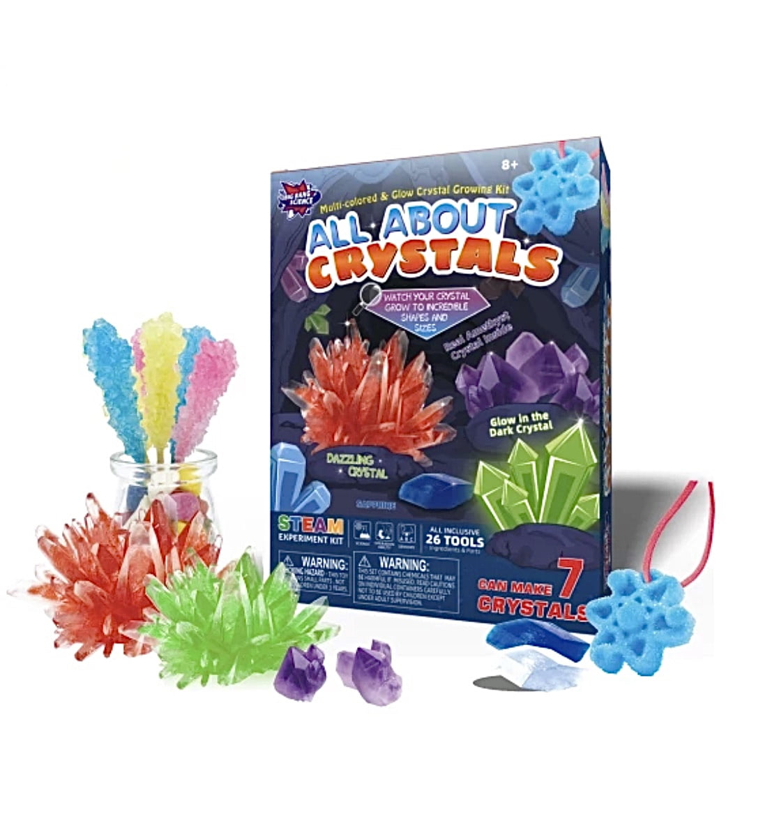 Walmart Glow in the Dark Crystal Growing Kit for Kids 8+ - Create ...