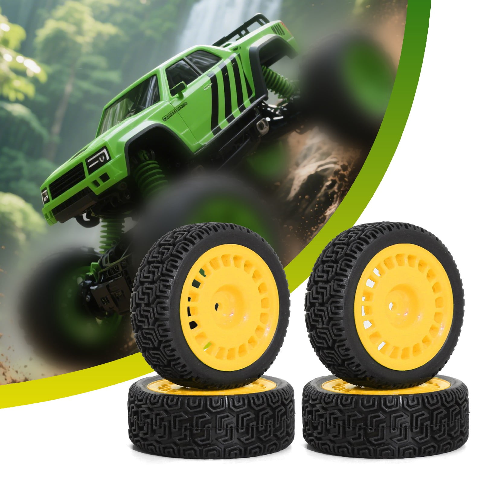 Multi-Colored Wheel Shaped Decor Accents - Set of Tire Figurines, Non ...