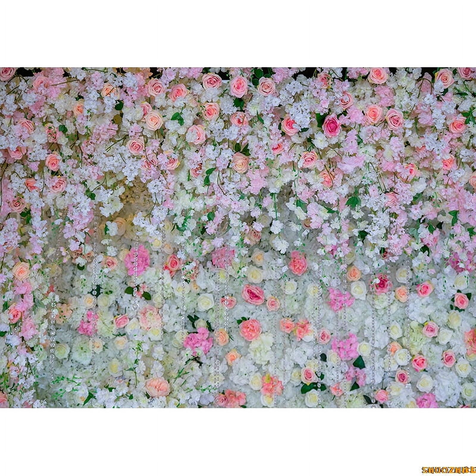 Multi Colors Pink Red Flowers Wall Photography Backdrops Valtine's Day ...