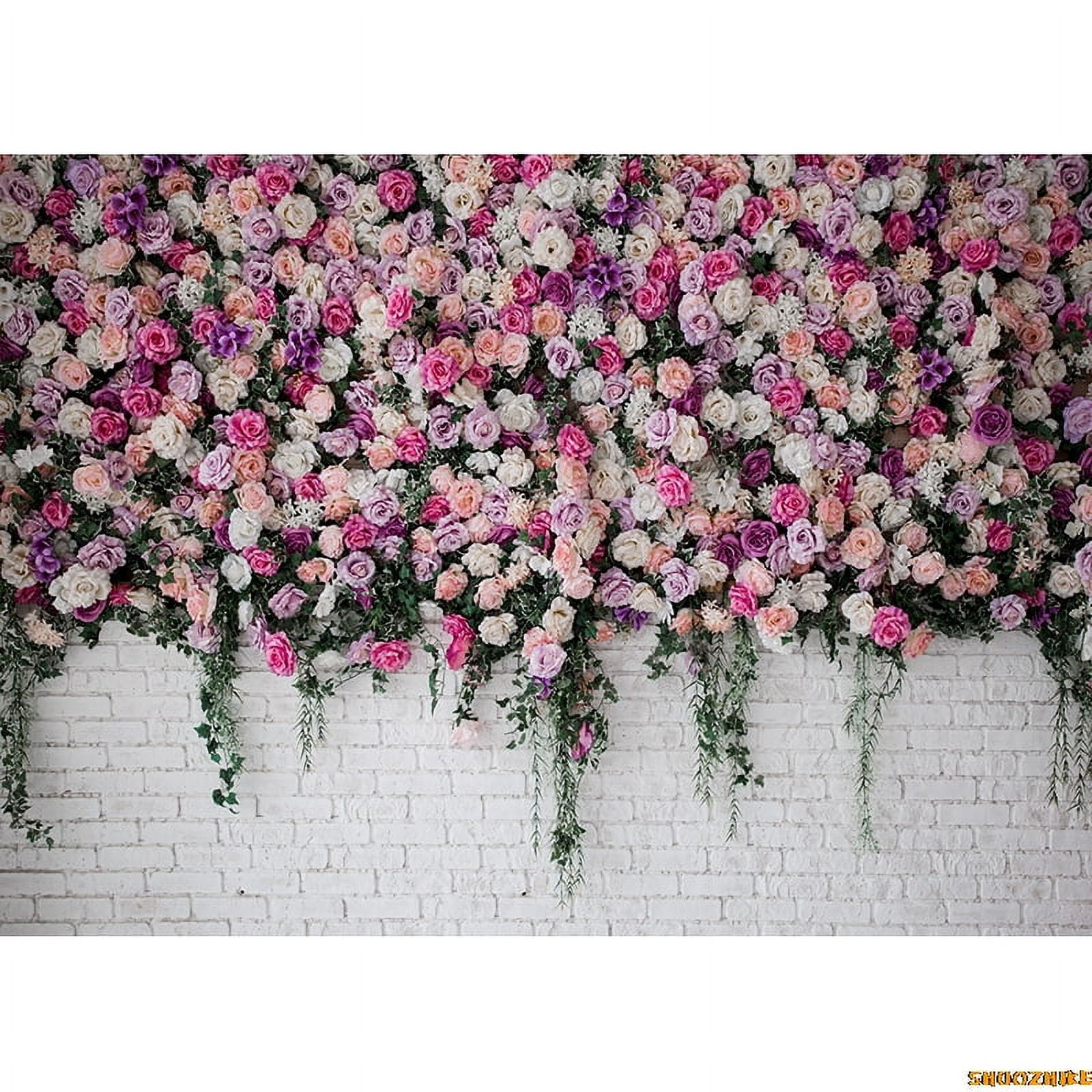 Multi Colors Pink Red Flowers Wall Photography Backdrops Valtine's Day ...