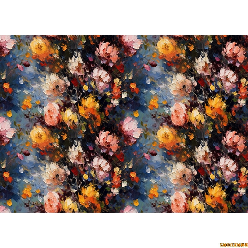 Multi Colors Pink Red Flowers Wall Photography Backdrops Valtine's Day ...