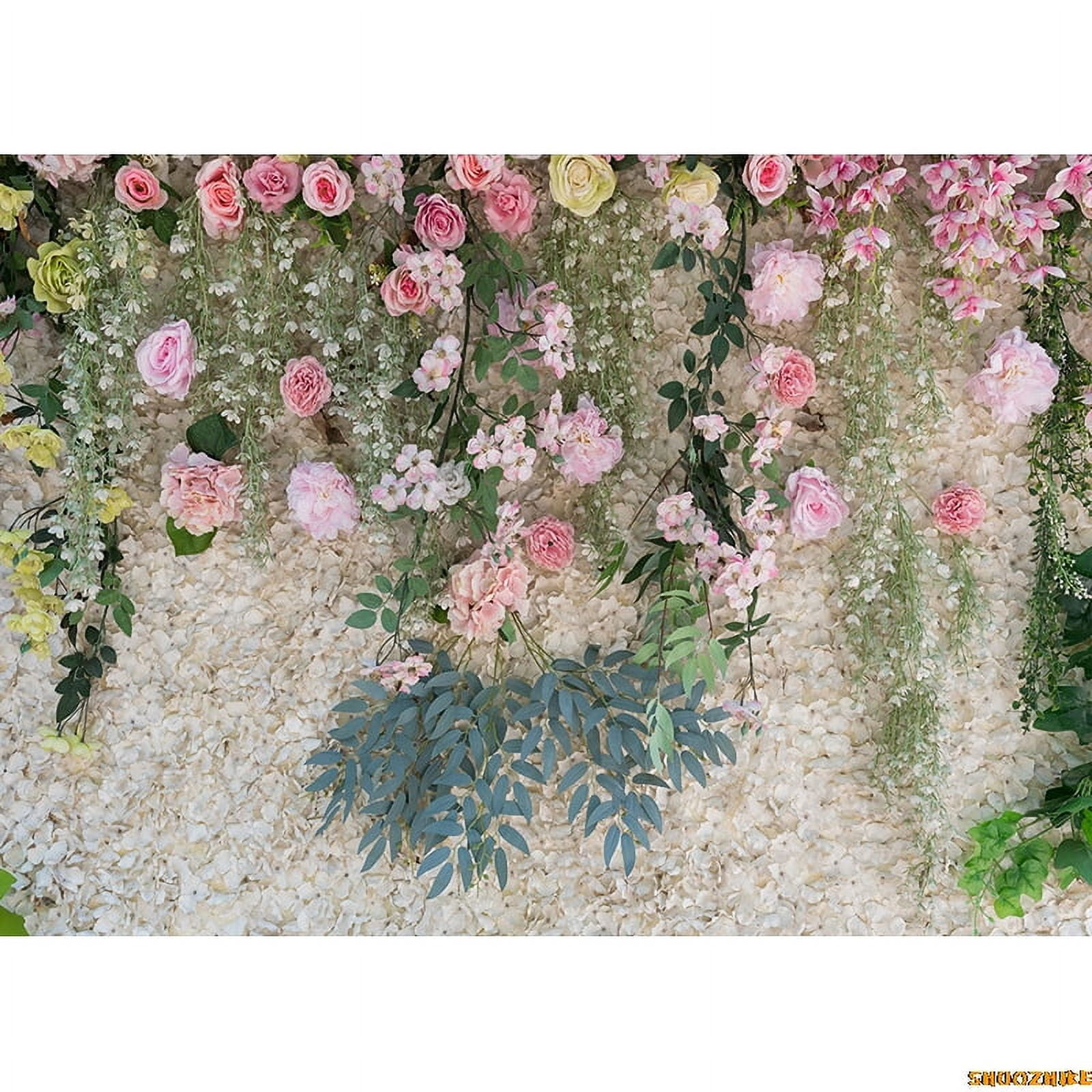 Multi Colors Pink Red Flowers Wall Photography Backdrops Valtine's Day ...