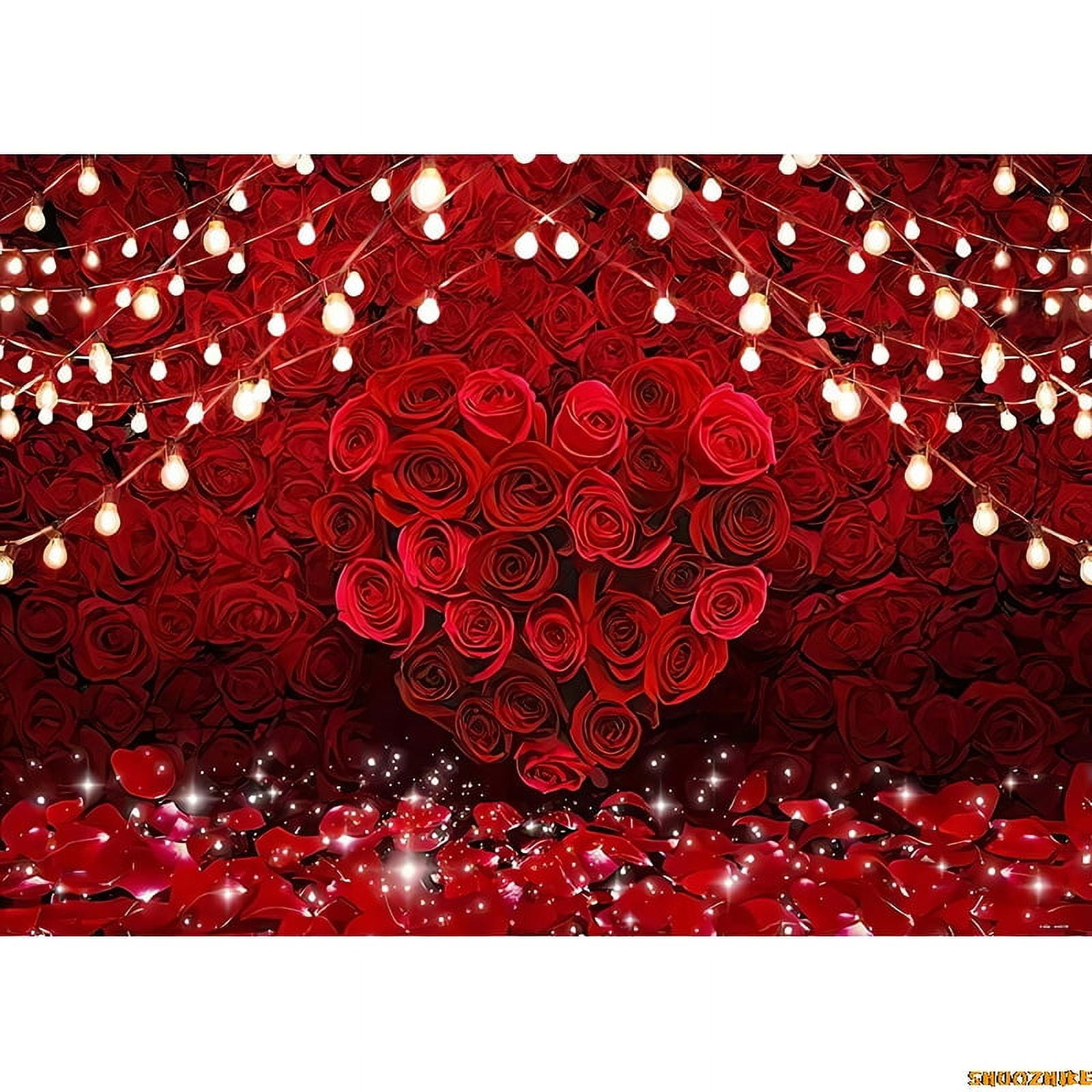 Multi Colors Pink Red Flowers Wall Photography Backdrops Valtine's Day ...