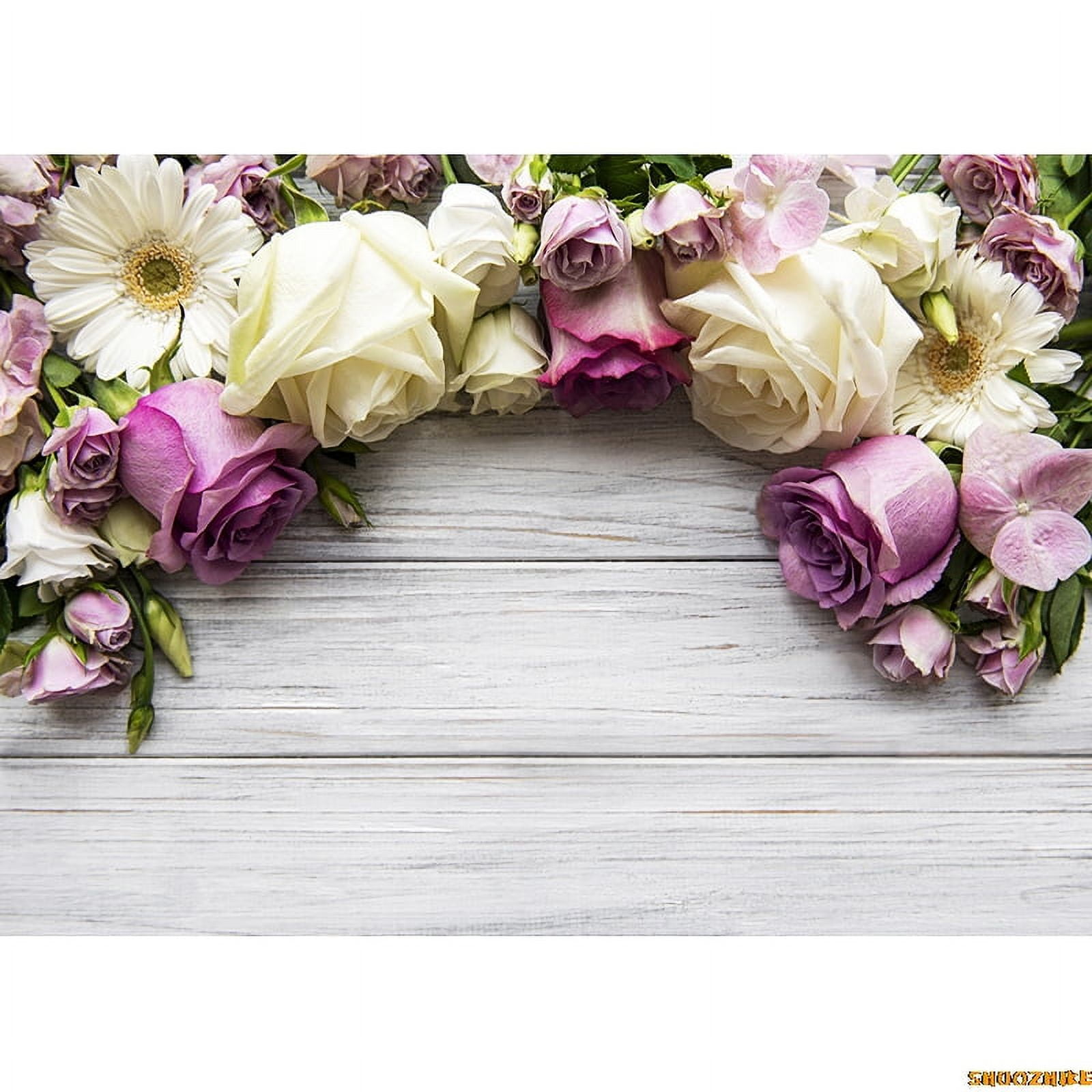 Multi Colors Pink Red Flowers Wall Photography Backdrops Valtine's Day ...