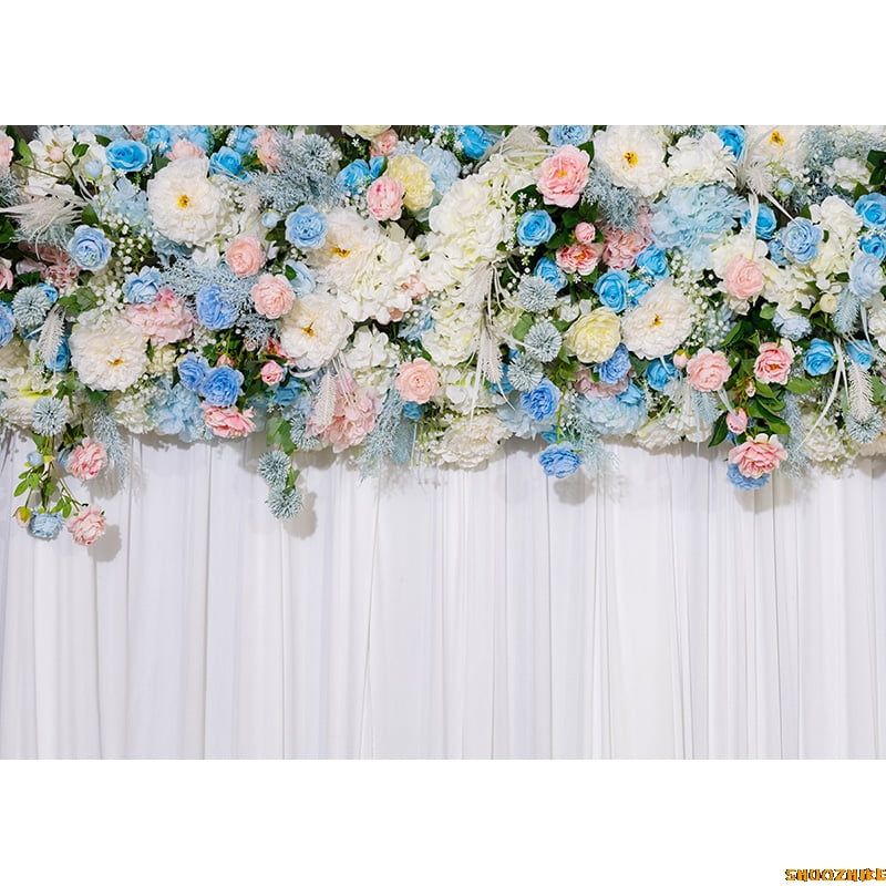 Multi Colors Pink Red Flowers Wall Photography Backdrops Valtine's Day ...