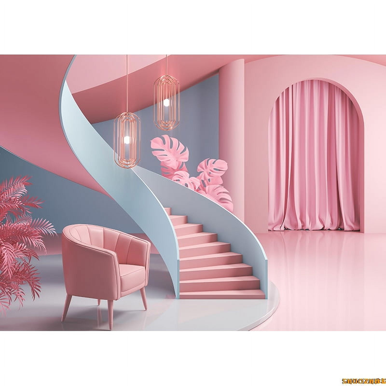 Multi Colors Pink Red Flowers Wall Photography Backdrops Valtine's Day ...